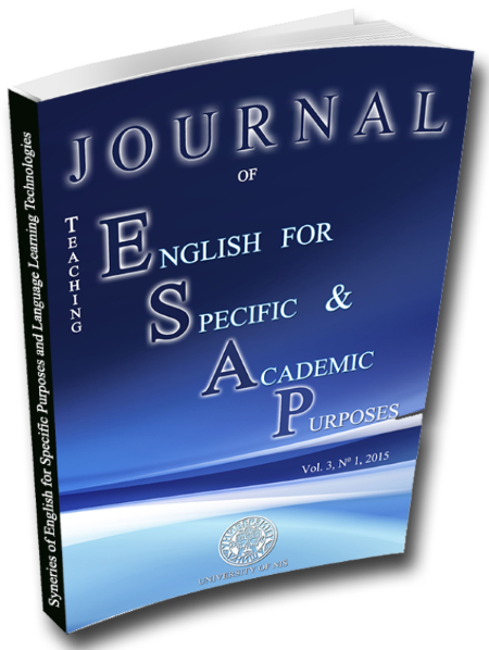 Journal of Teaching English for Specific and Academic Purposes